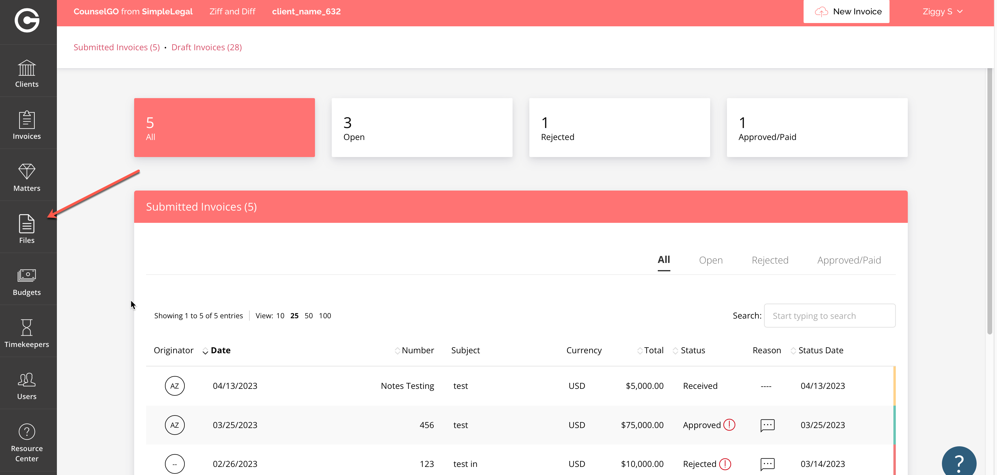Sharing General Files with Clients