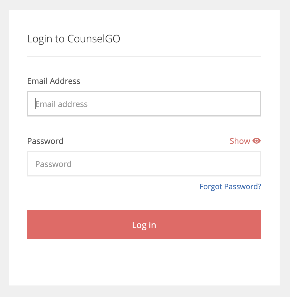 CounselGO Account Login