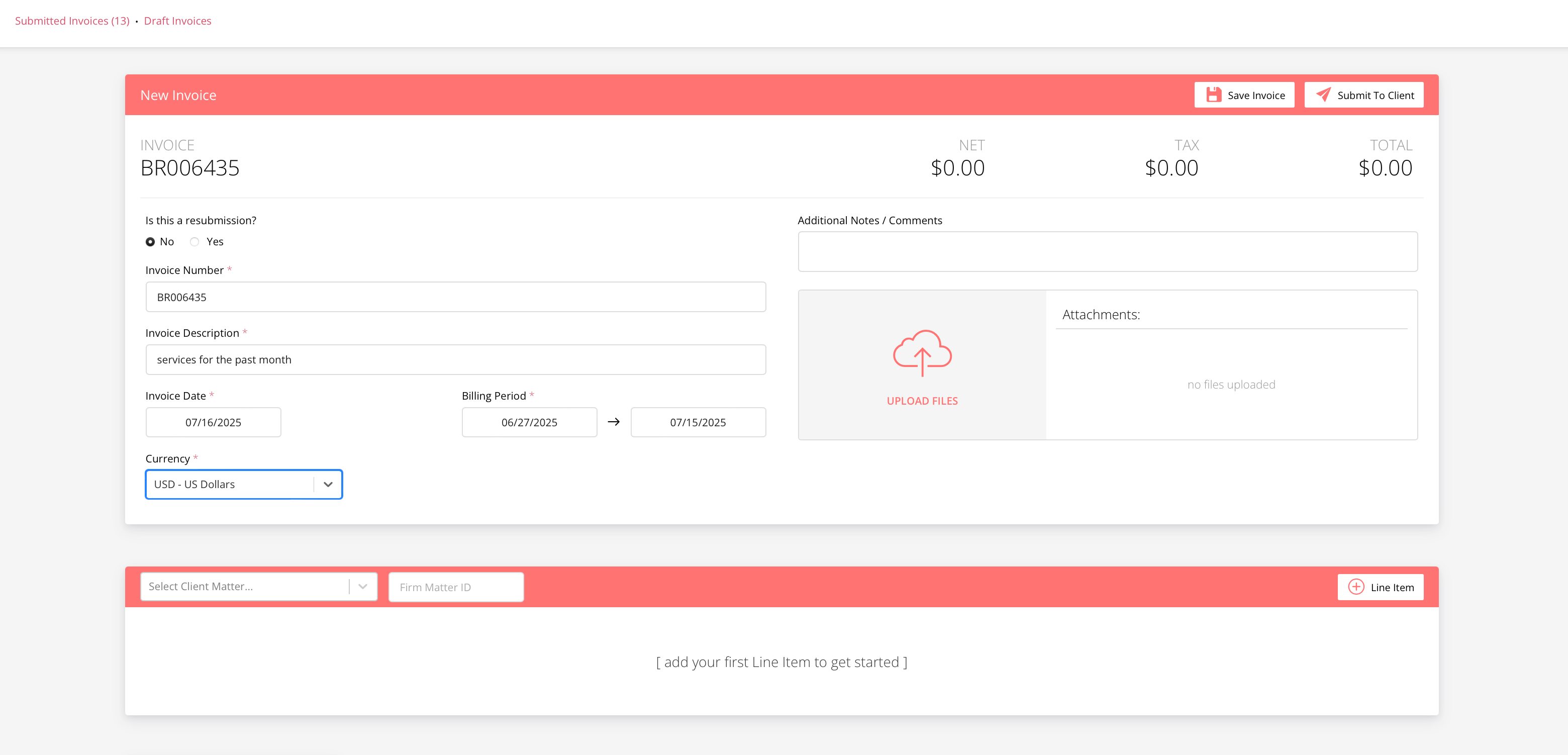 Creating & Submitting a Manual Invoice in CounselGO